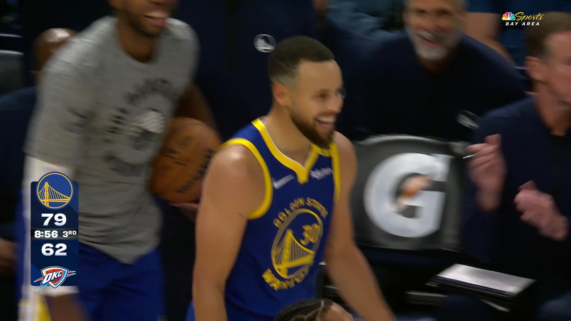 Stephen Curry nails it from behind the arc | Golden State Warriors