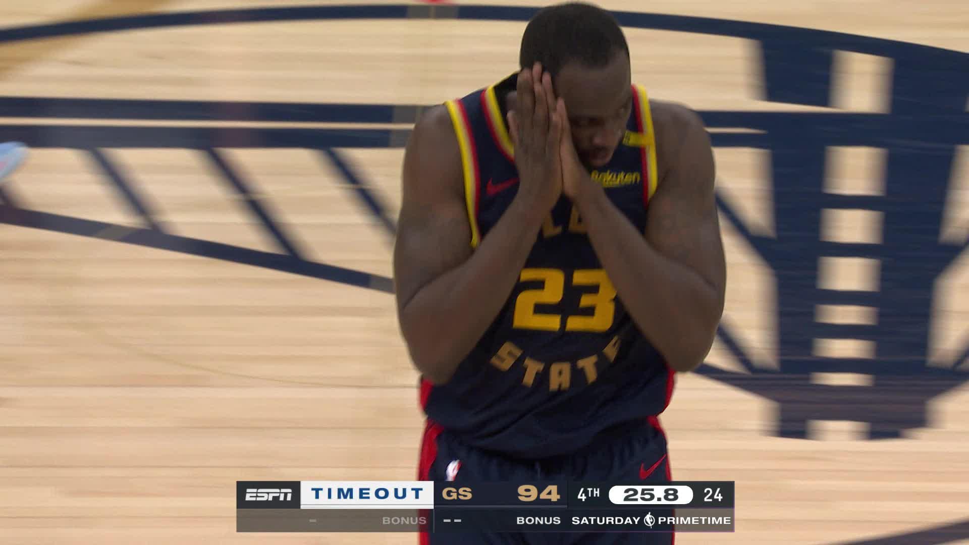Draymond Green 'Night Night' vs. Knicks | Golden State Warriors