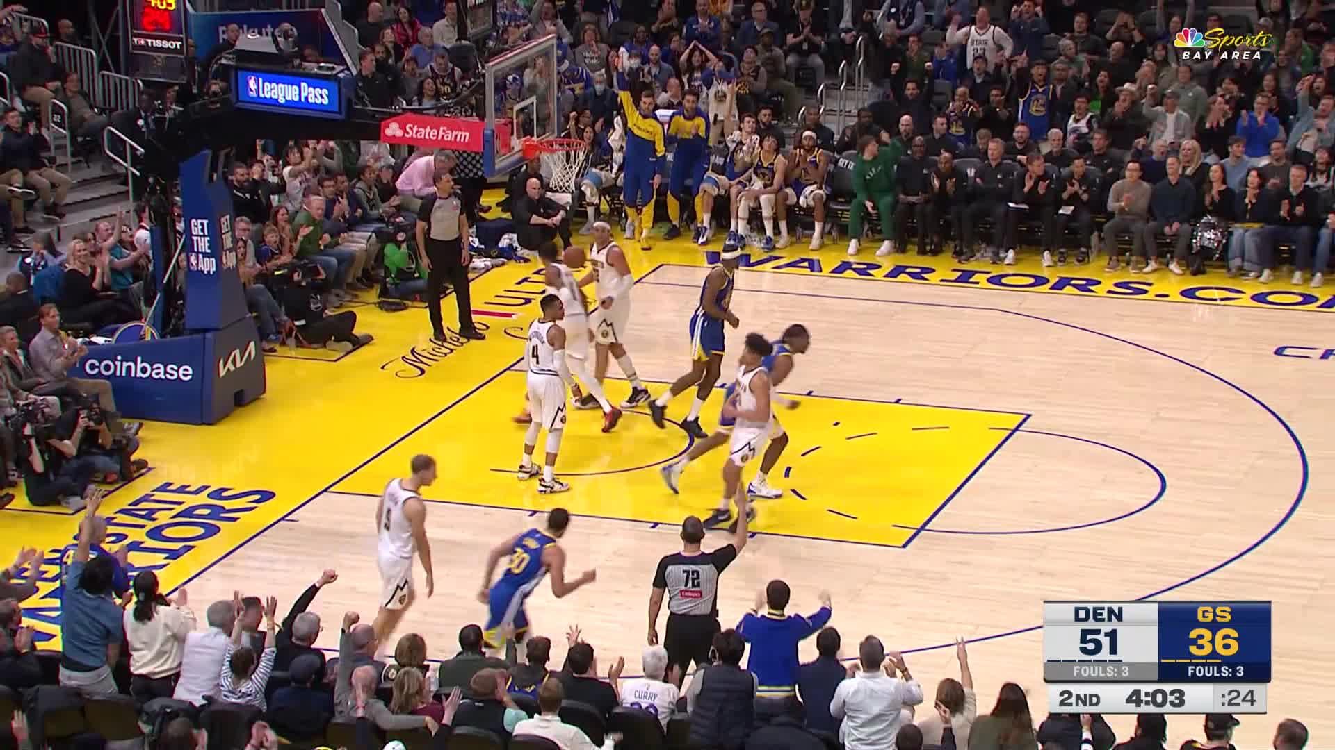 Stephen Curry nails it from behind the arc | Golden State Warriors