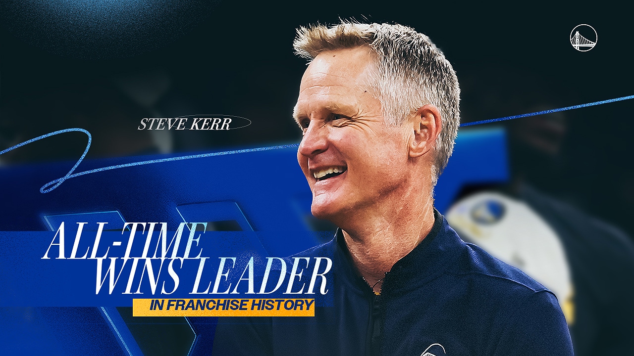 Warriors Head Coach Steve Kerr Becomes Winningest Coach in Franchise History