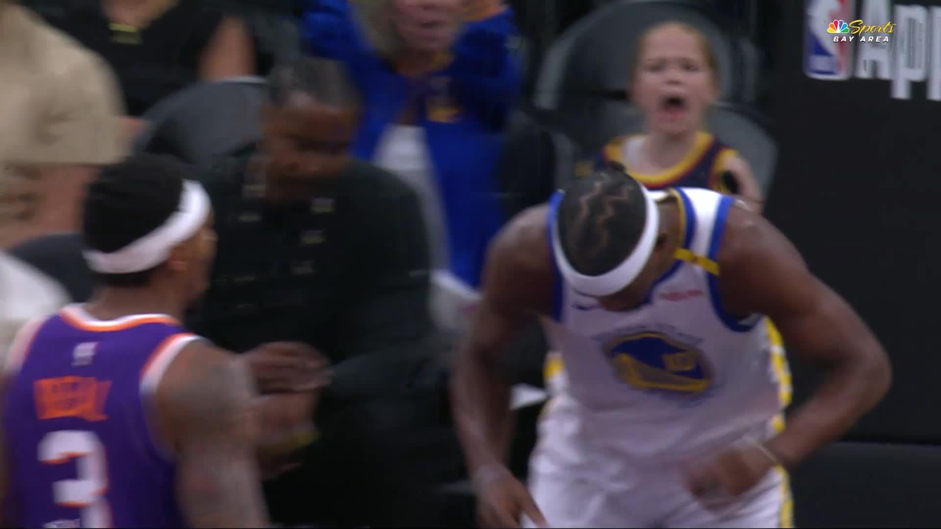 Jimmy Butler rattles the rim on the finish! | Golden State Warriors