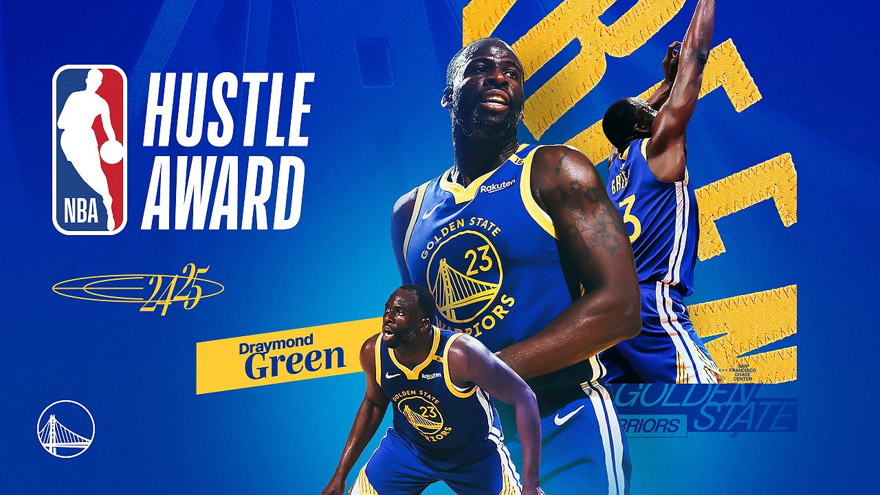 Warriors Forward-Center Draymond Green Wins 2024-25 NBA Hustle Award