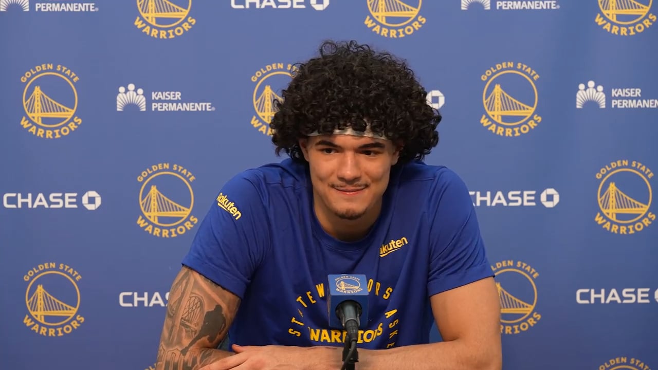 Postgame Warriors Talk: Gui Santos - 4/8/25 | Golden State Warriors