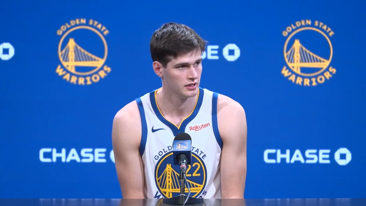 Alex Toohey at Media Day | Sept. 29, 2025 | Golden State Warriors