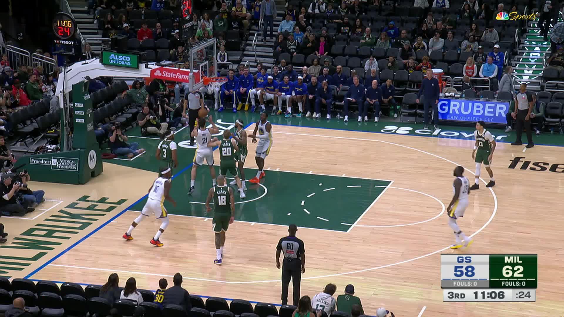 Jimmy Butler with one of the day's best plays! | Golden State Warriors