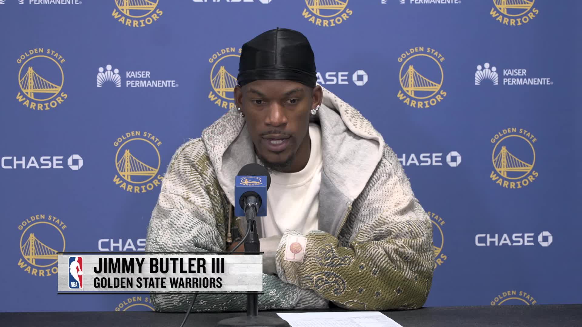Press Conference by Jimmy Butler III | Golden State Warriors
