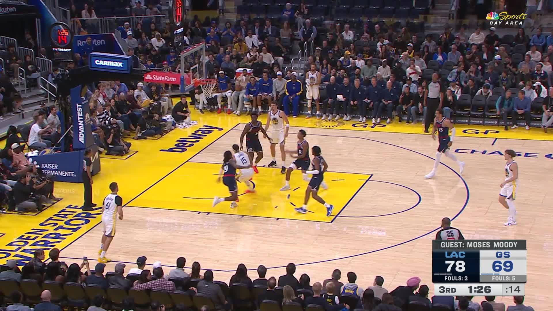 Gui Santos hammers it home | Golden State Warriors