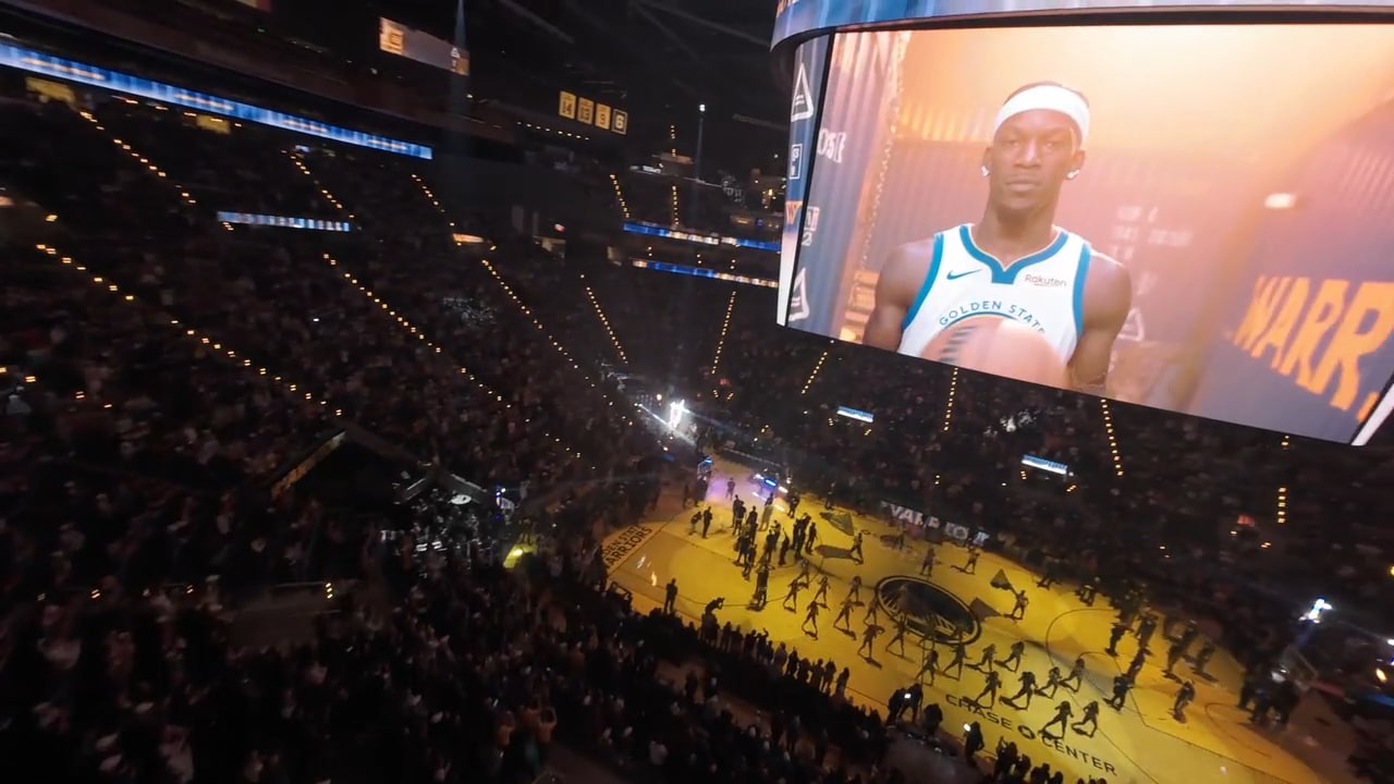An Overhead View from the Home Opener at Chase Center | Golden State ...