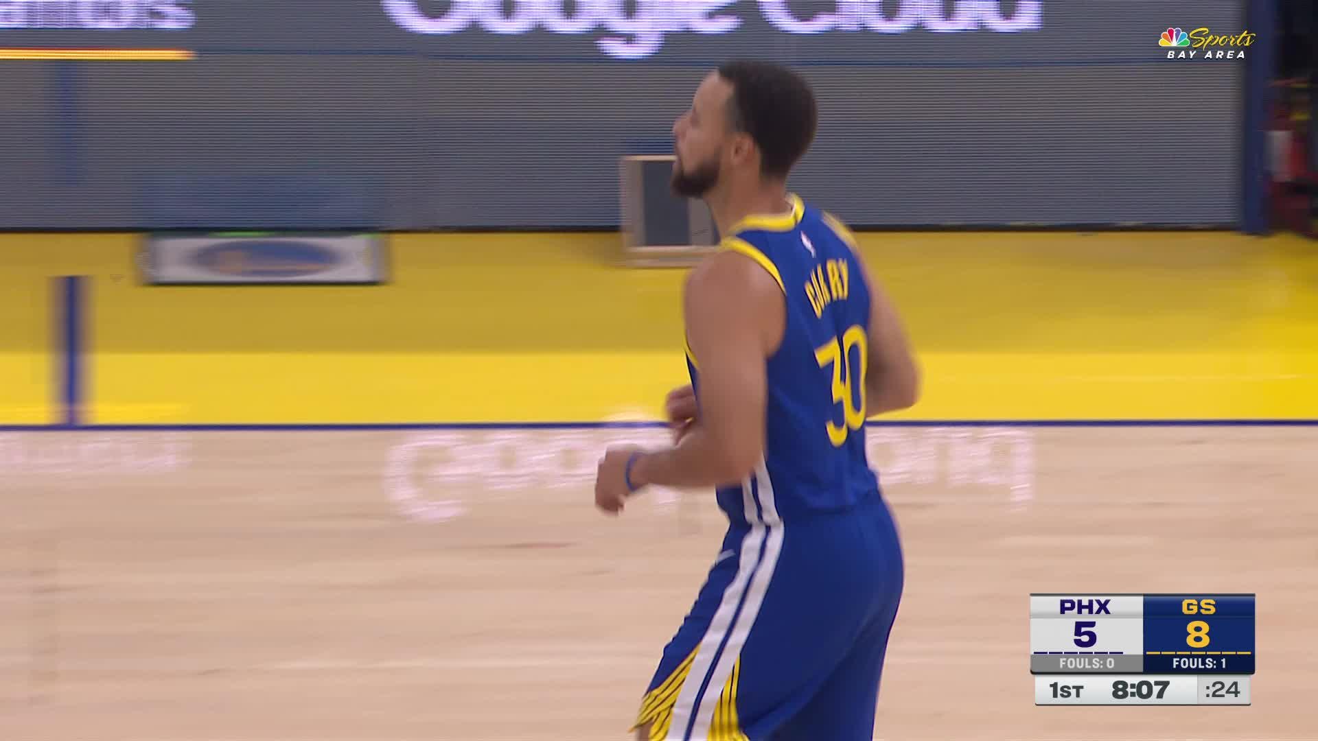 Stephen Curry drills the trey | Golden State Warriors