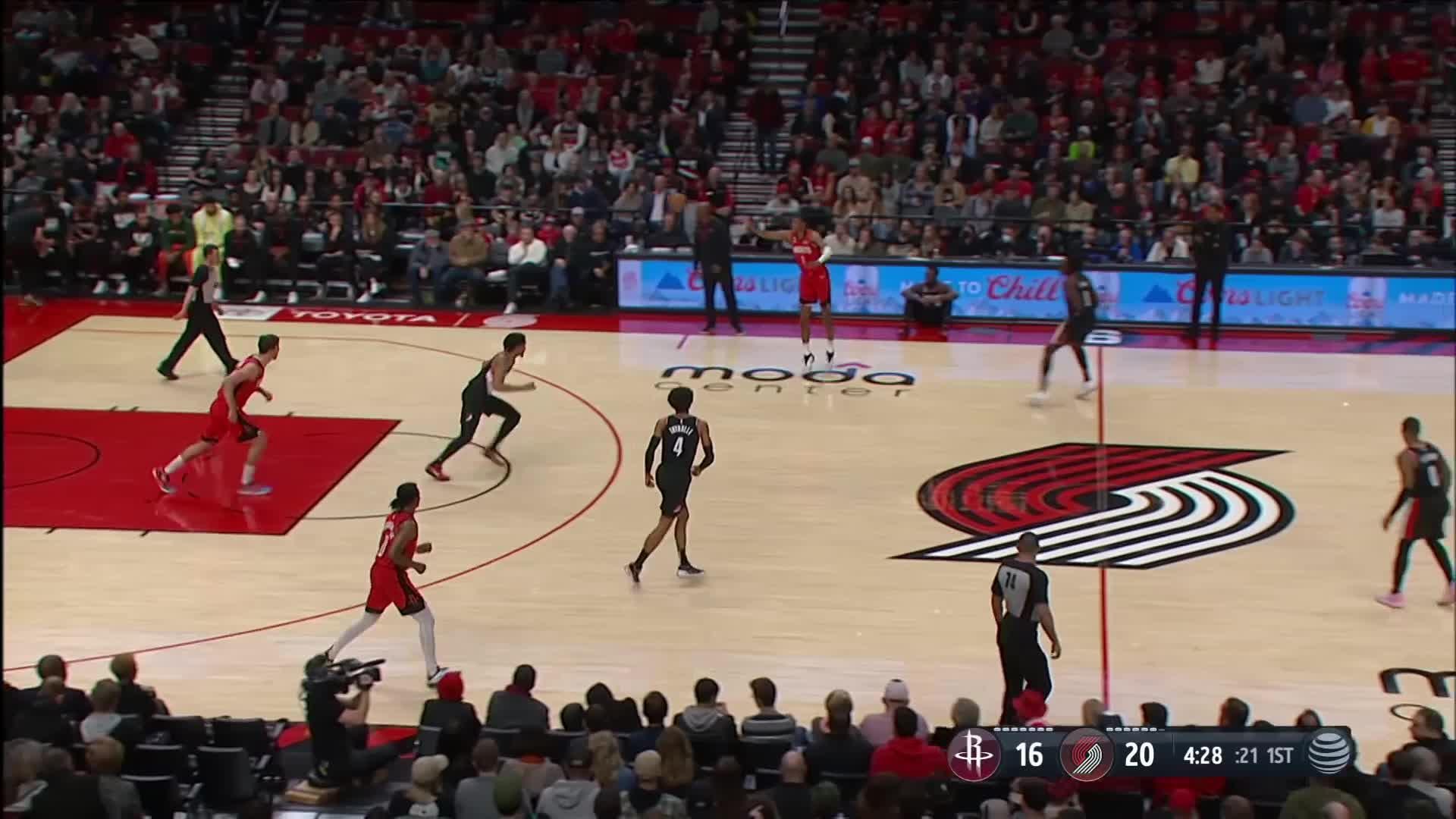 KJ throwing down the JAM! | Houston Rockets