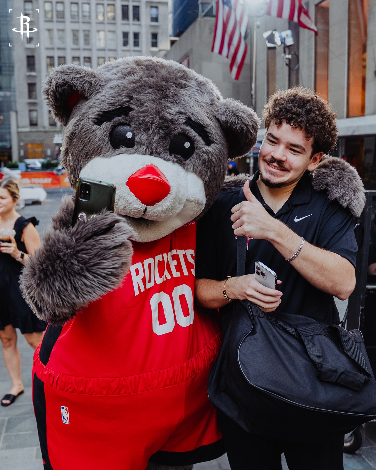 Clutch The Bear Visits the TODAY Show | Houston Rockets