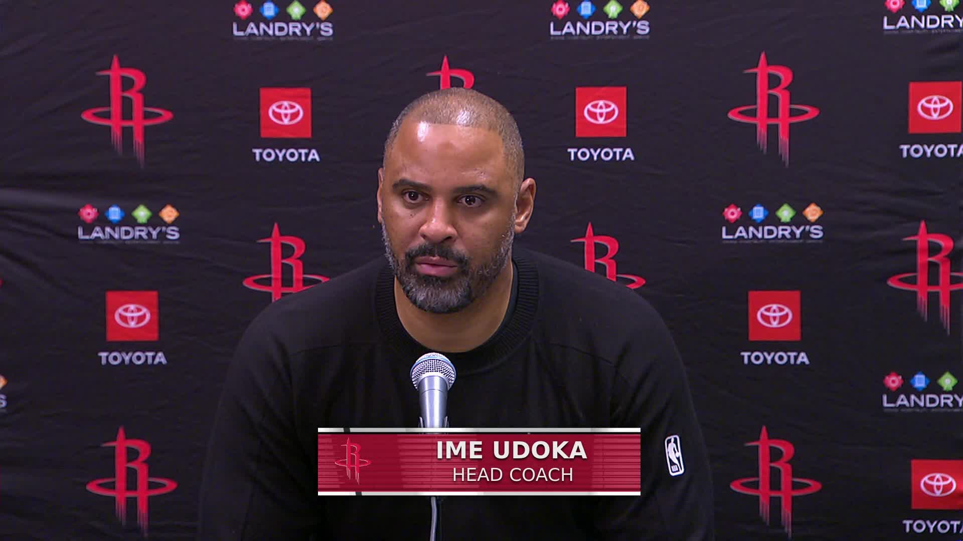 Ime Udoka with a Press Conference | Houston Rockets