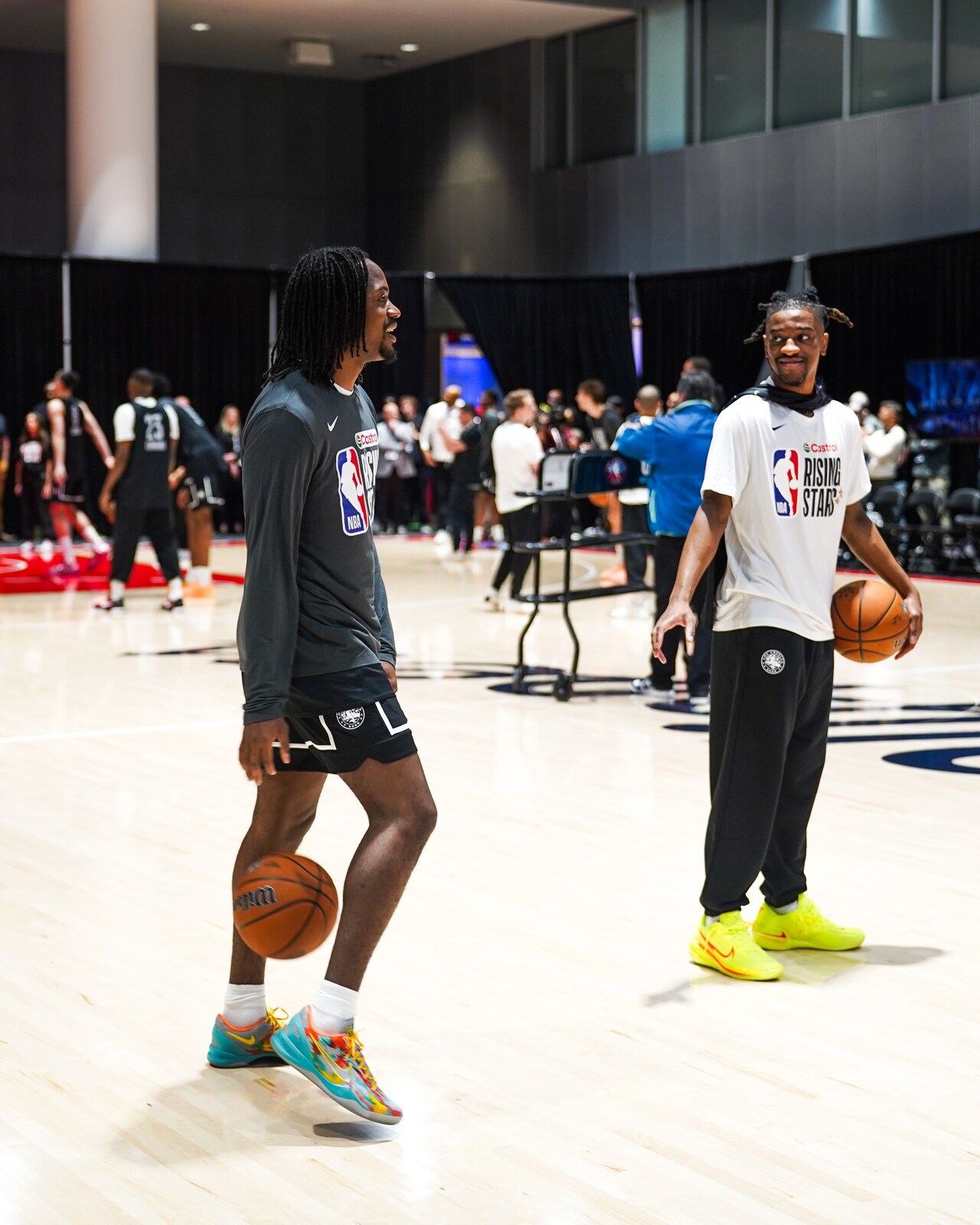 Rising Stars Practice - Reed Sheppard / Tristen Newton | Houston Rockets