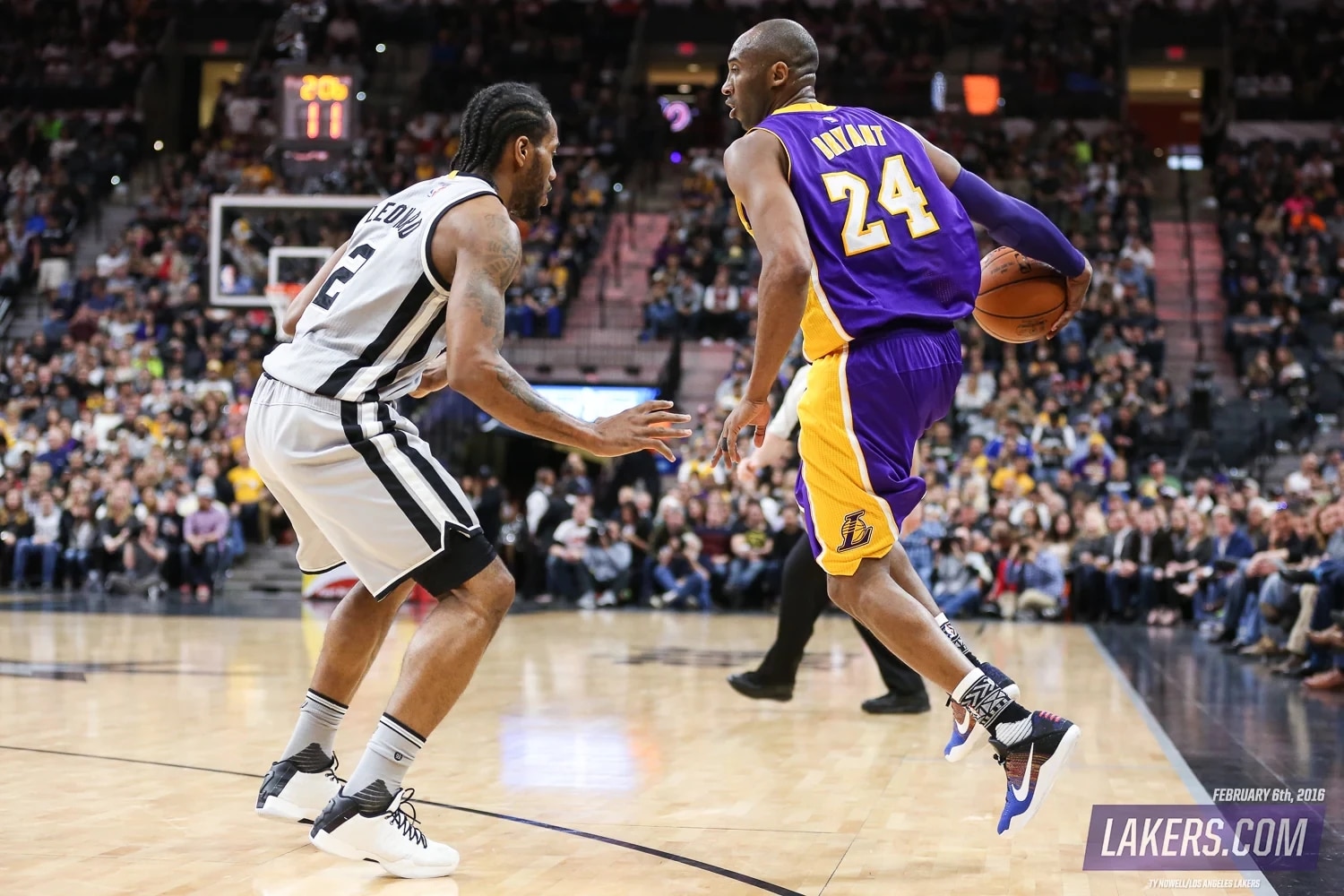 History Day in Photos Kobe Final Game San Antonio | NBA.com
