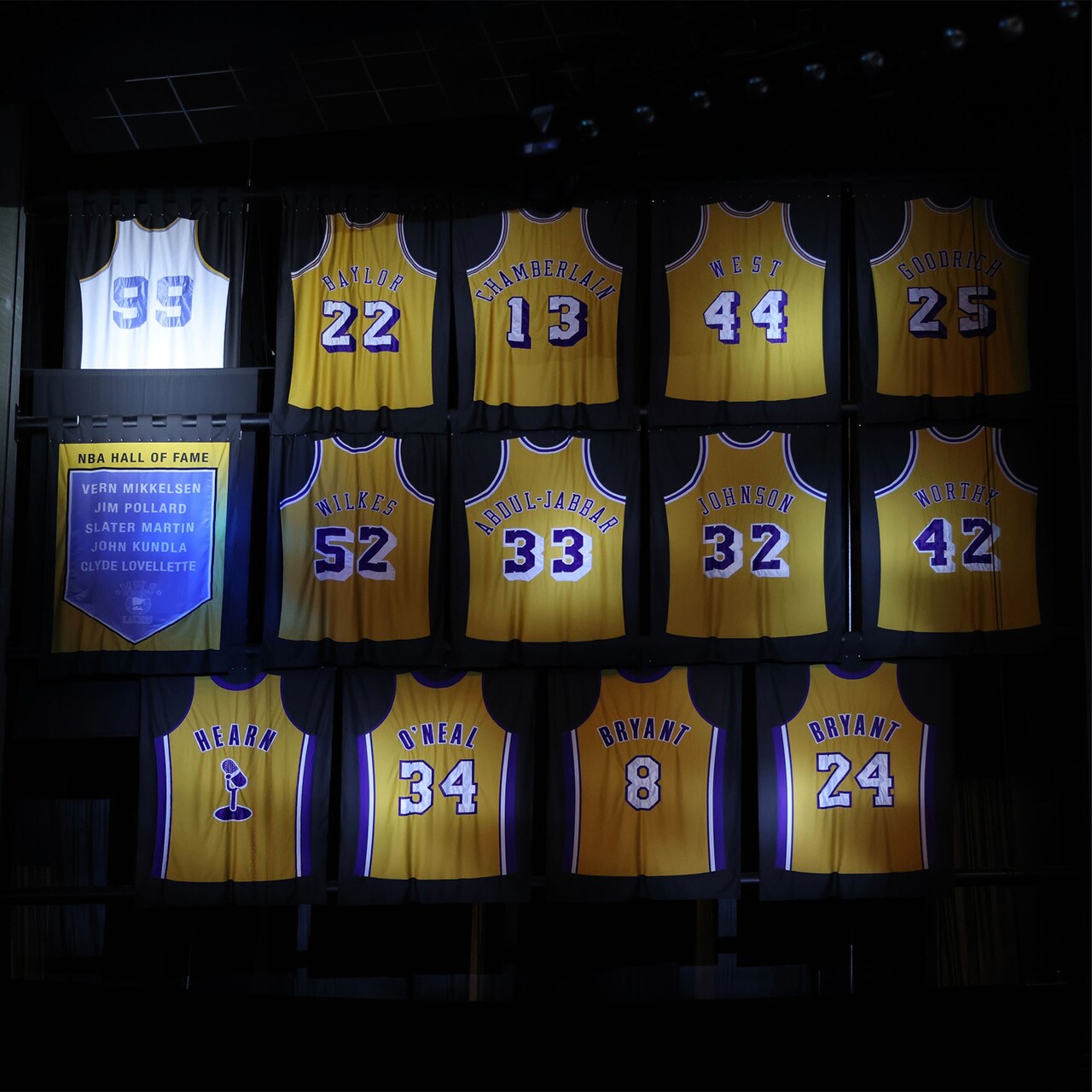 Mikan Jersey Retirement Ceremony | Los Angeles Lakers