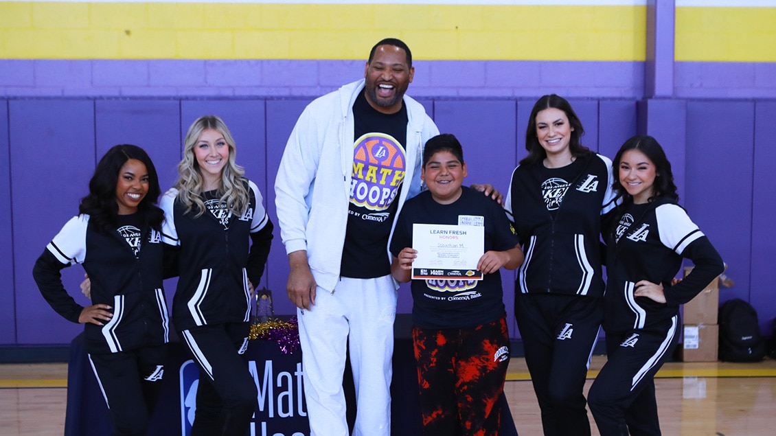 Photos: Los Angeles Lakers concludes Math Hoops 22-23 with an In-person ...