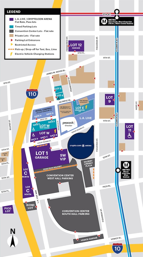 Lakers Stadium Map