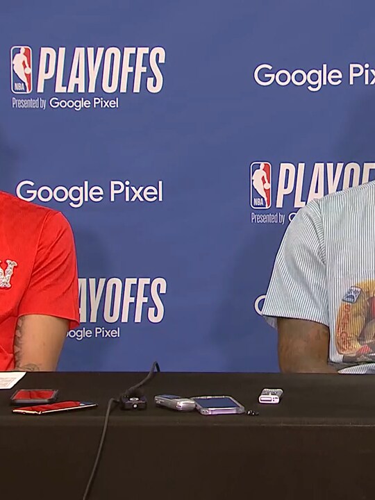 LeBron and Bronny James Postgame Interview (10/22/24)