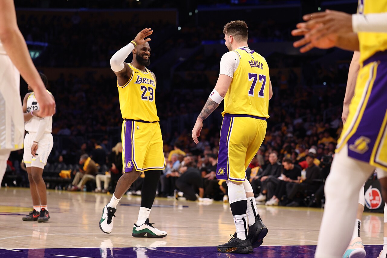 History Day in Photos: Luka's First Game | Los Angeles Lakers