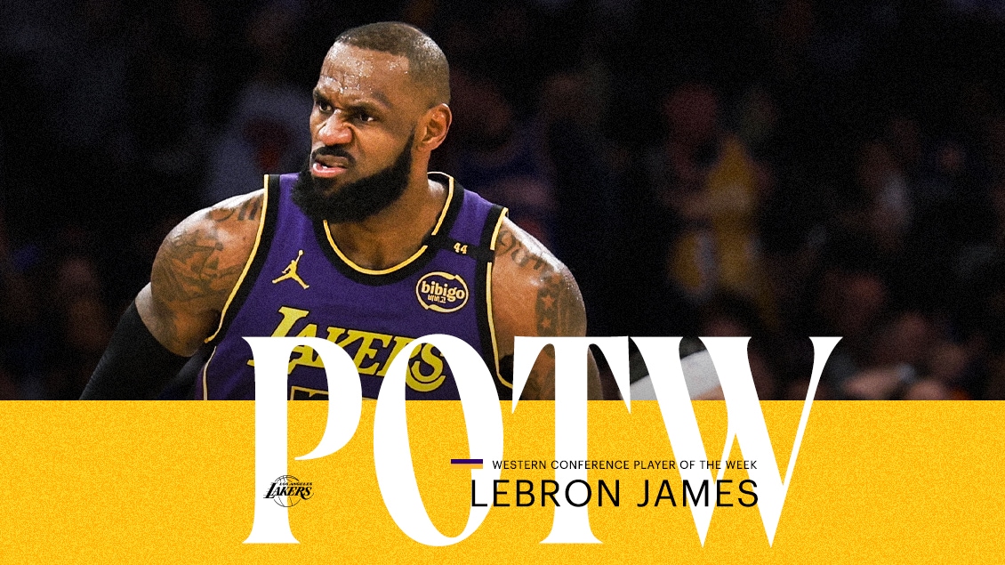 LeBron James Named NBA Western Conference Player of the Week | Los ... LeBron James Named NBA Western Conference Player of the Week | Los ...