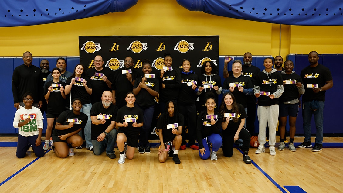 The Los Angeles Lakers Celebrate the Second Annual “Girl Dad Night ...