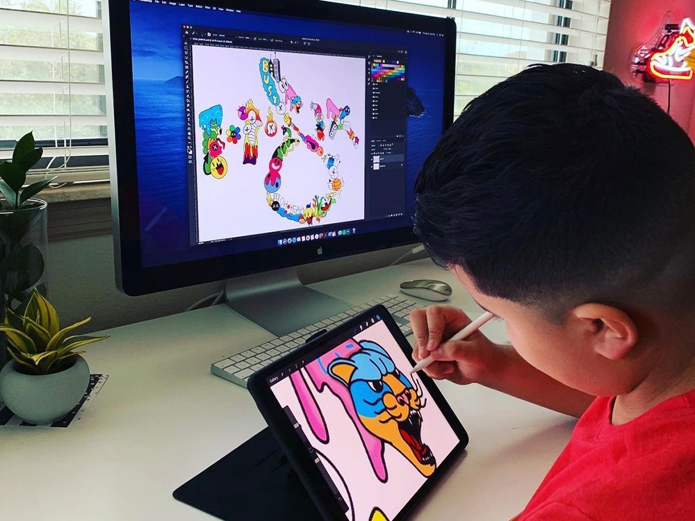 BEHIND THE SEAMS: Meet 12-Year-Old Doodle Artist, Jio | Miami Heat
