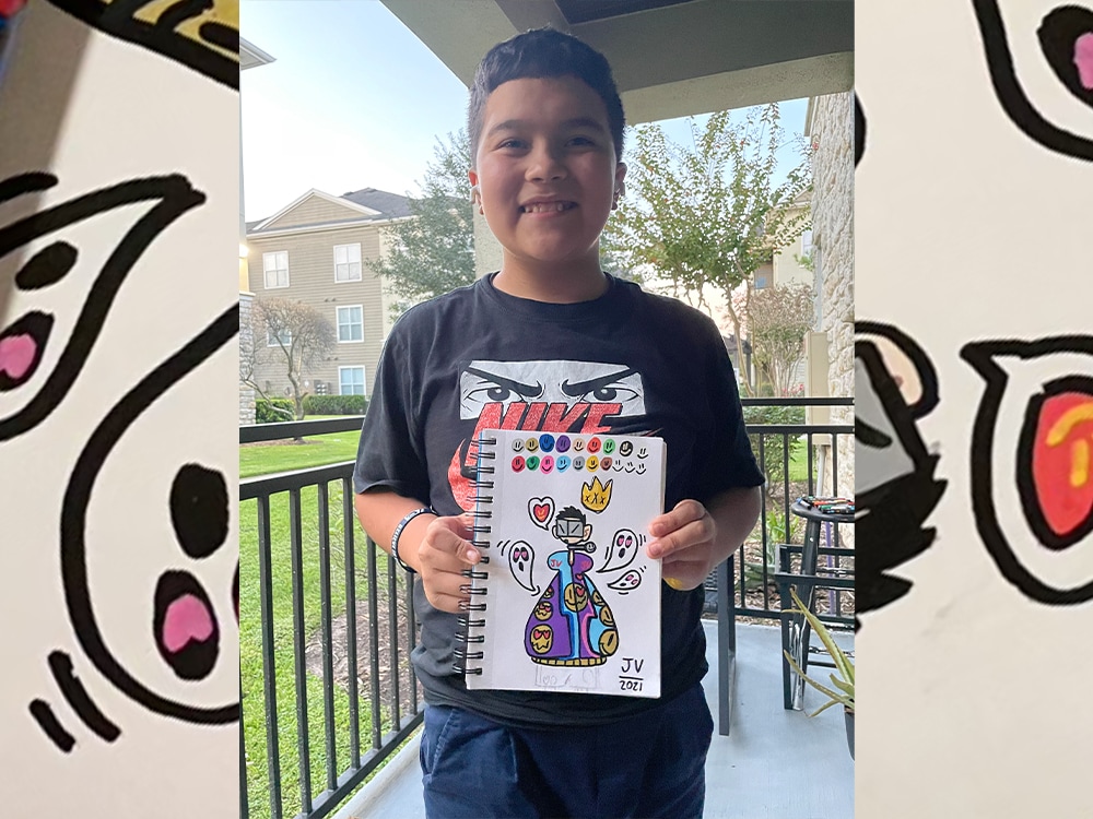 BEHIND THE SEAMS: Meet 12-Year-Old Doodle Artist, Jio | Miami Heat