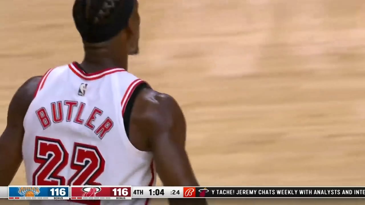 Butler spin move for 2 points to tie the game
