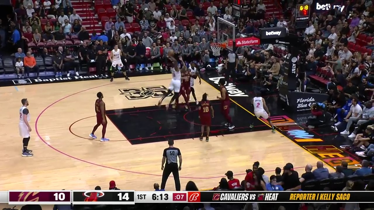 Adebayo with the dotted line jam