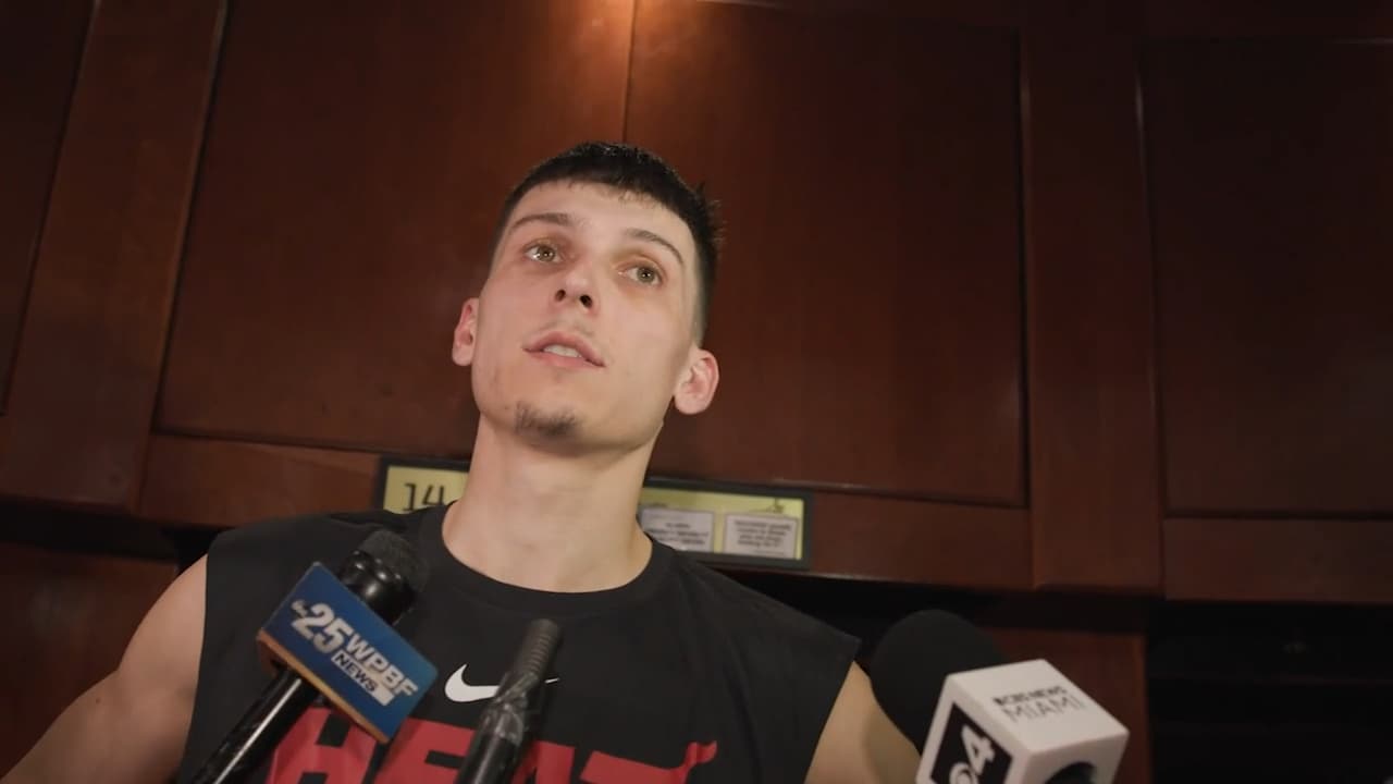 Herro on how the Hawks out-rebounded the team and being ready for Game ...