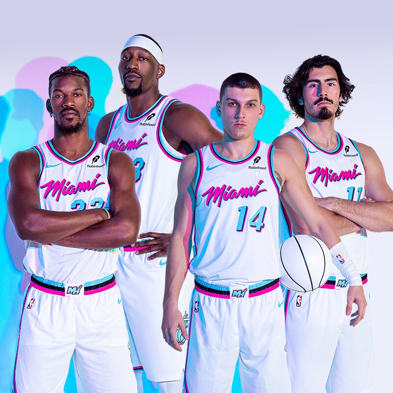 Detailed Look At The Original Vice Jersey & Court | Miami Heat