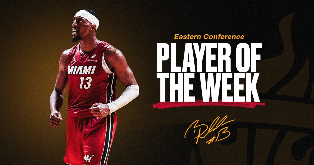 BAM ADEBAYO NAMED EASTERN CONFERENCE PLAYER OF THE WEEK | Miami Heat