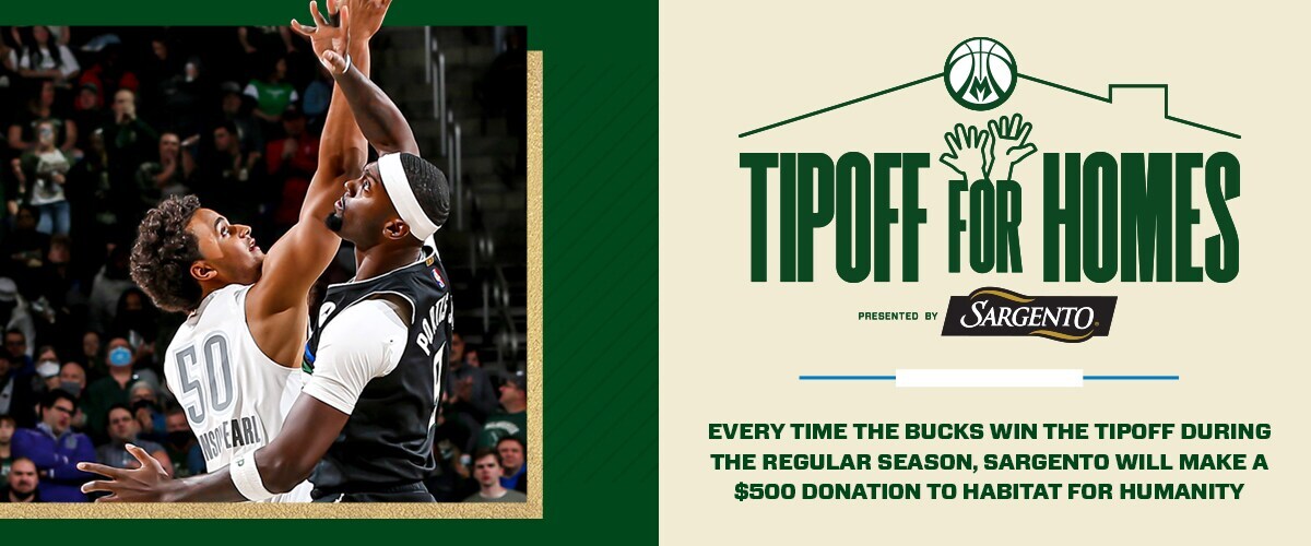 Tipoff for Homes presented by Sargento | Milwaukee Bucks | NBA.com