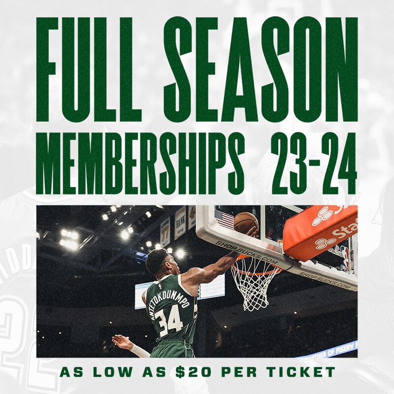 Full Season Ticket Memberships | Milwaukee Bucks | NBA.com