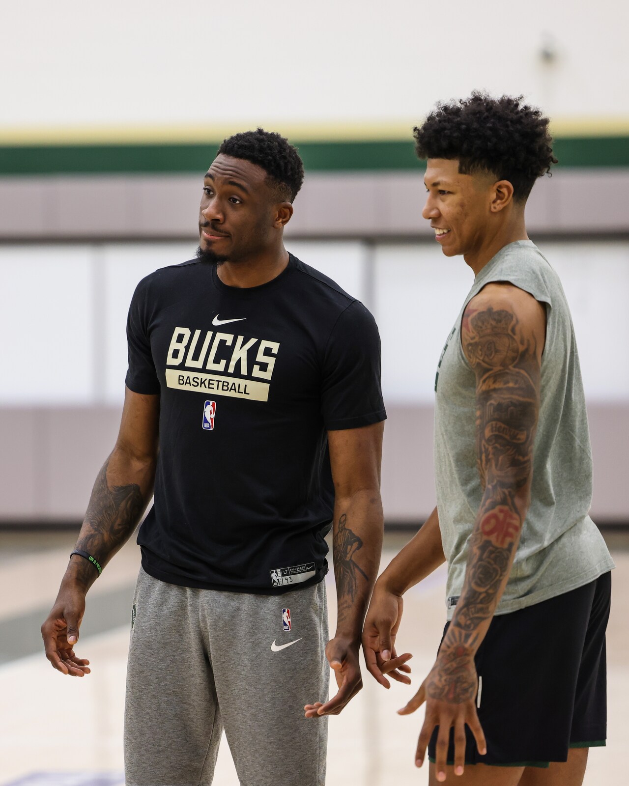 In Photos: Bucks Walk Through Ahead Of Game Two | Milwaukee Bucks
