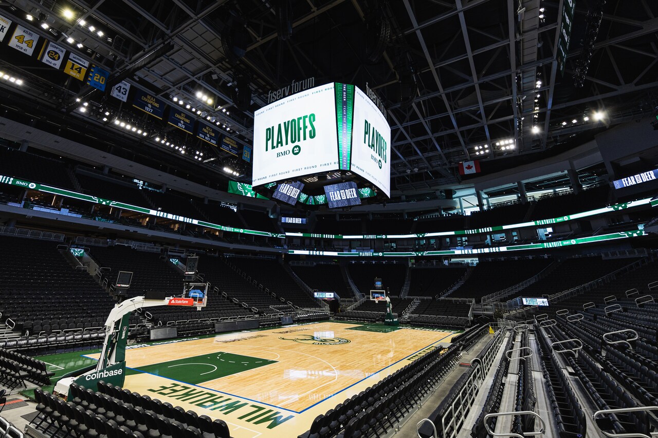 In Photos: A New Floor Is Laid In Fiserv Forum Photo Gallery | NBA.com
