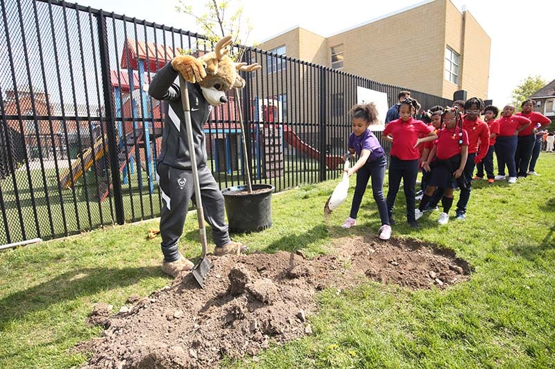 In Photos: ATC Trees For Threes - Milwaukee Prep | Milwaukee Bucks