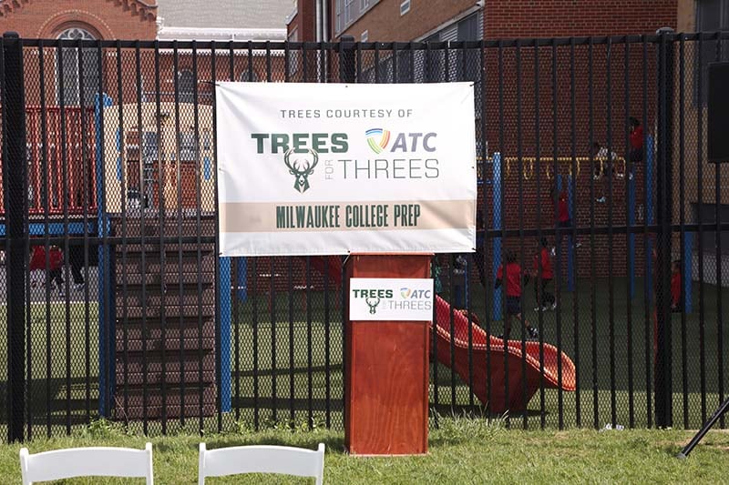 In Photos: ATC Trees For Threes - Milwaukee Prep | Milwaukee Bucks