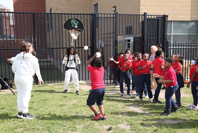 In Photos: ATC Trees For Threes - Milwaukee Prep | Milwaukee Bucks