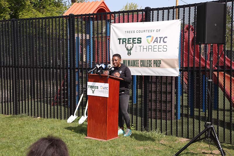 In Photos: ATC Trees For Threes - Milwaukee Prep | Milwaukee Bucks