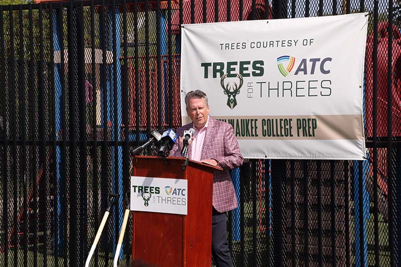 In Photos: ATC Trees For Threes - Milwaukee Prep | Milwaukee Bucks