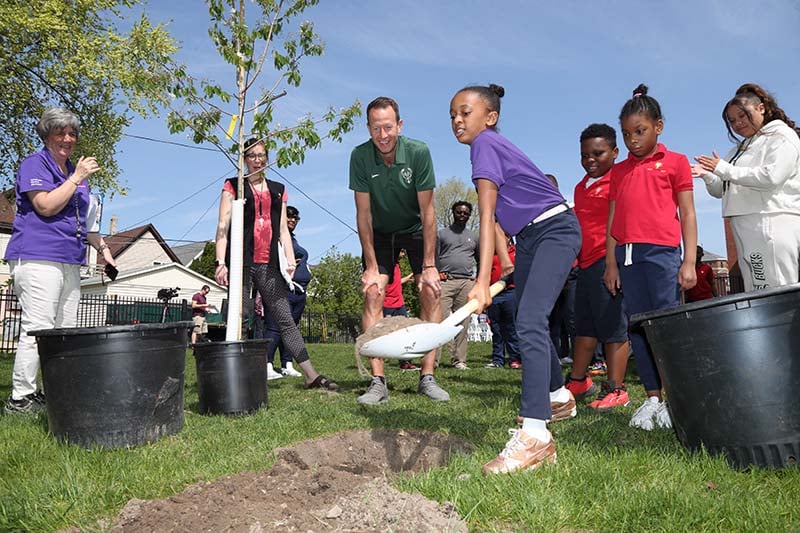 In Photos: ATC Trees For Threes - Milwaukee Prep | Milwaukee Bucks