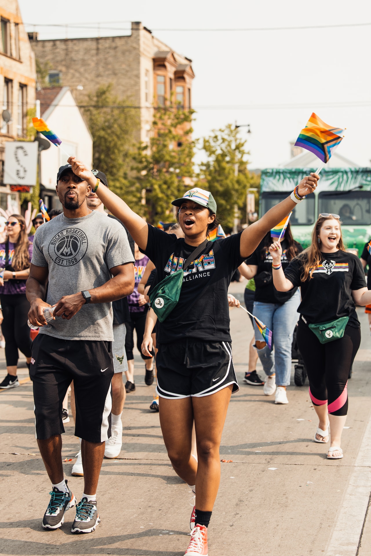 In Photos: Bucks Celebrate Pride Weekend In Milwaukee | Milwaukee Bucks
