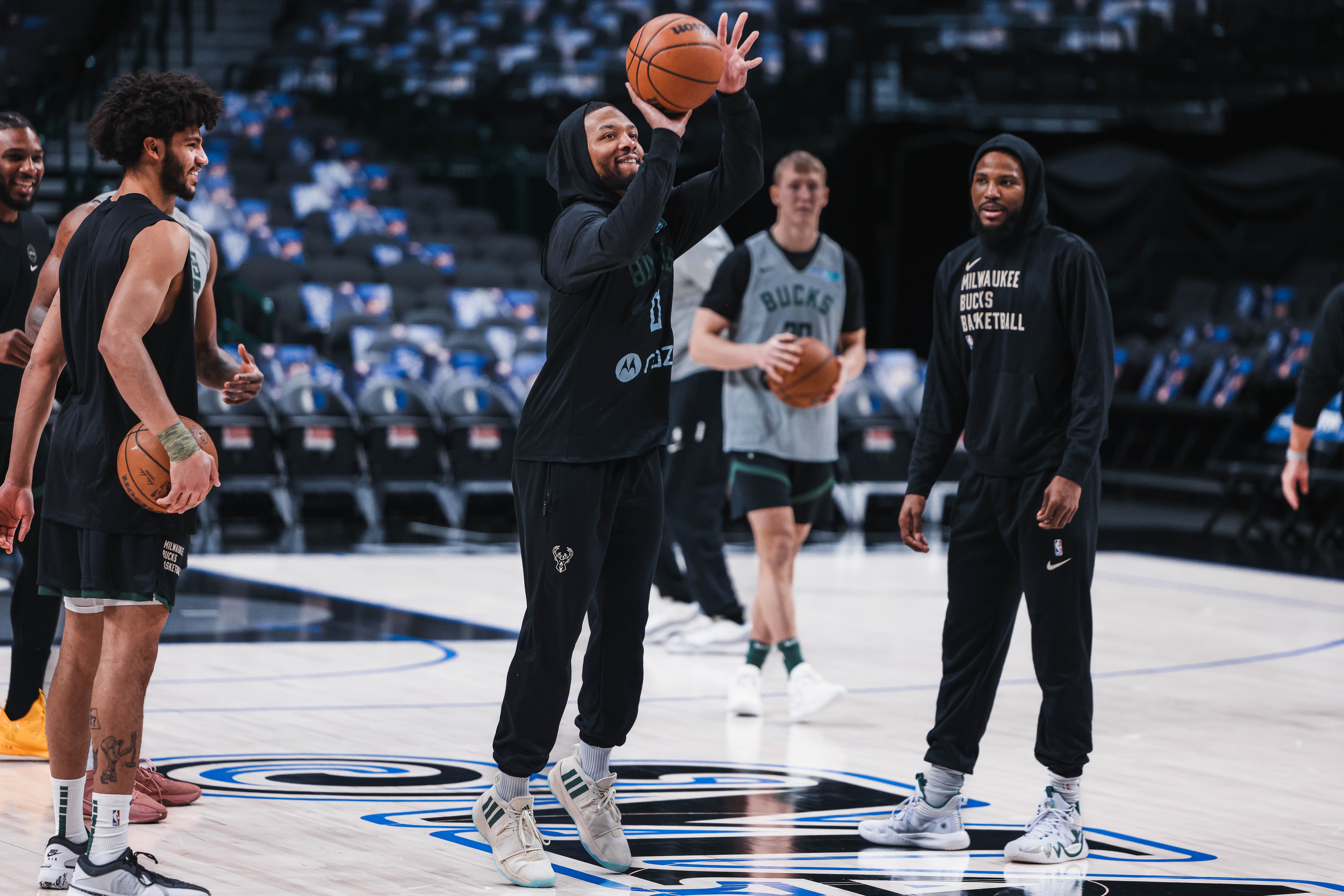 In Photos: Bucks shootaround in Dallas | 2.3.24 Photo Gallery | NBA.com