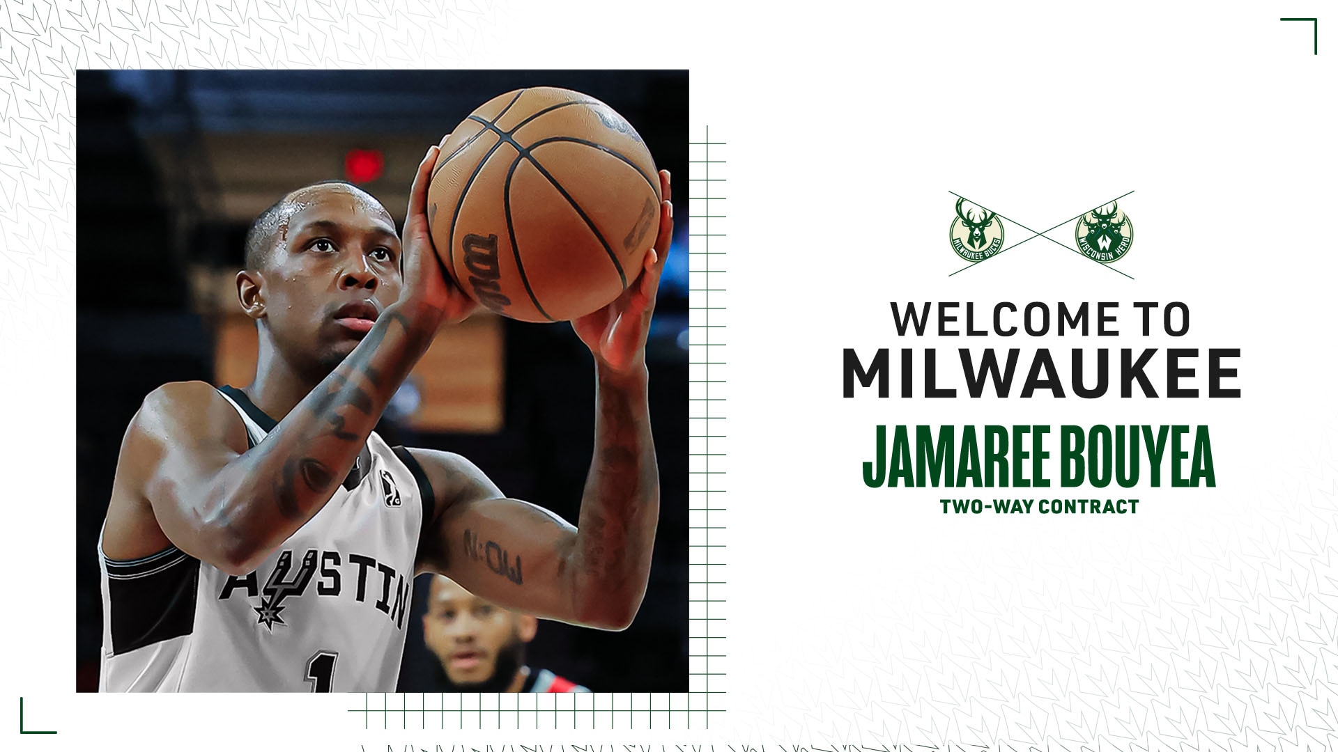 Milwaukee Bucks Sign Jamaree Bouyea to a Two-Way Contract | Milwaukee Bucks