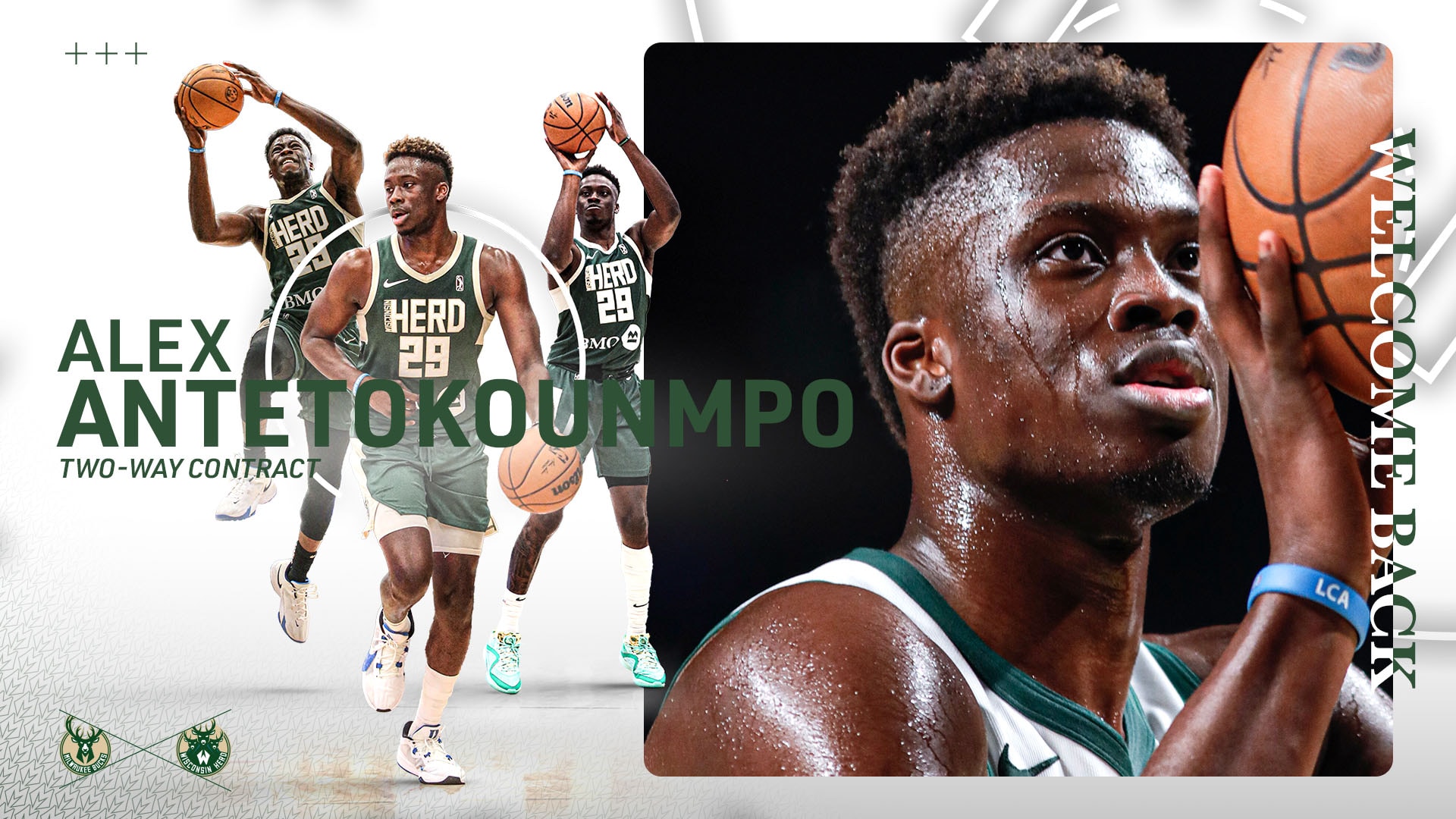 Milwaukee Bucks sign Alex Antetokounmpo, Johnny Davis and Jeremiah ...