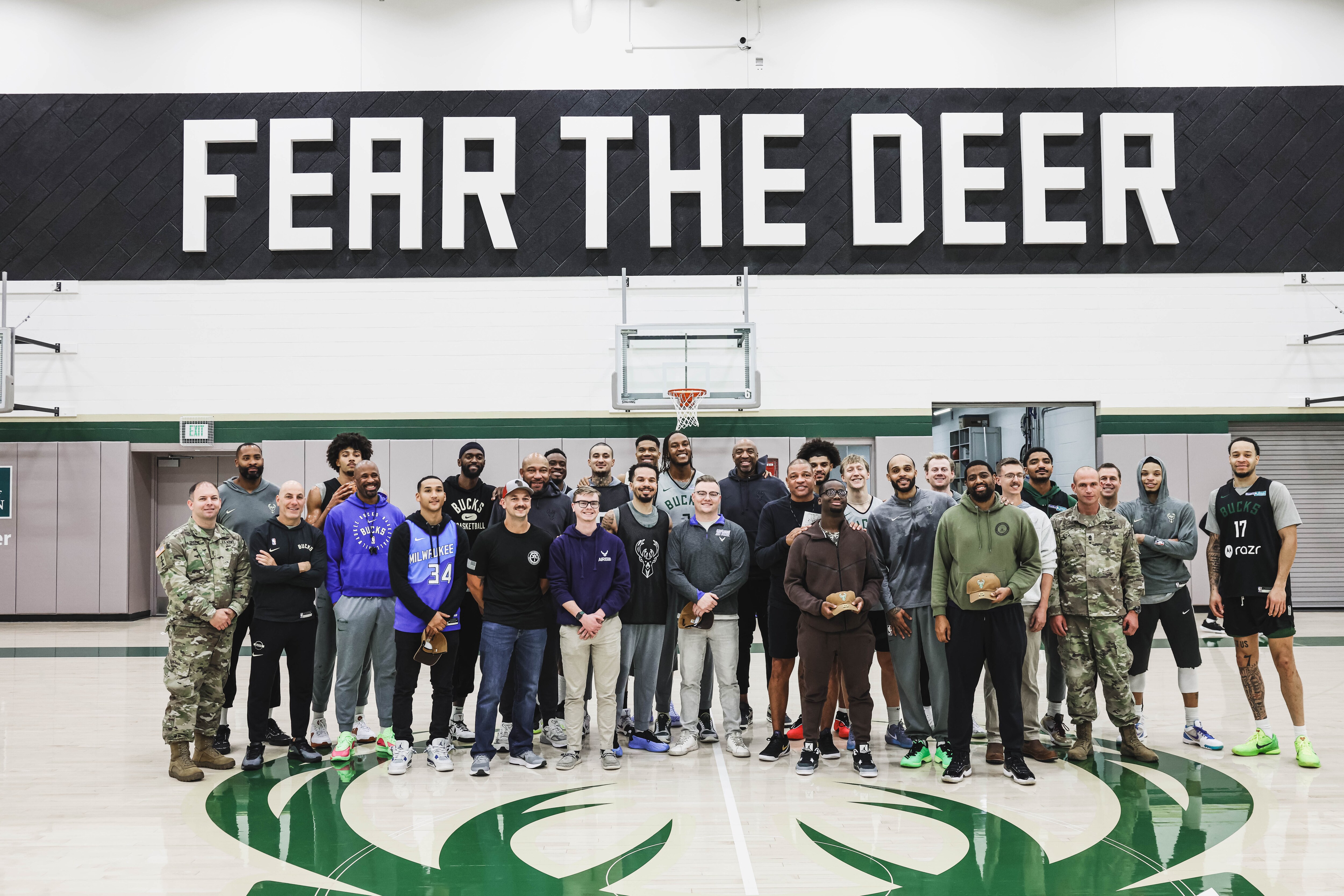 In Photos: Bucks host troops at practice in Milwaukee | 11.6.25 ...