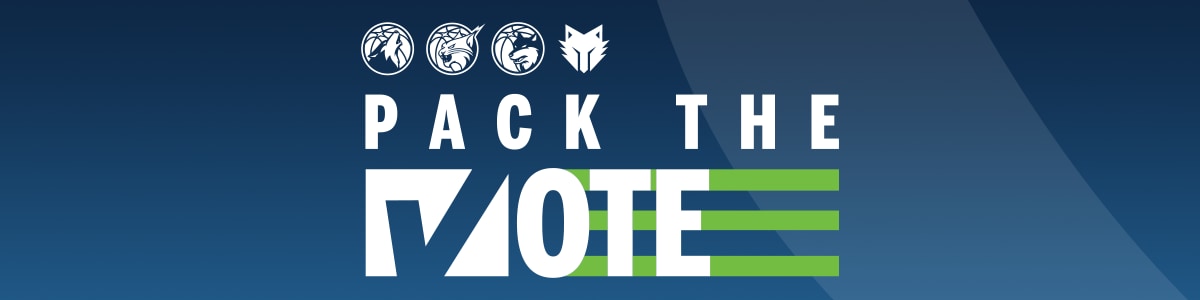 Timberwolves and Lynx Tipoff National Voter Education Week with Pack ...