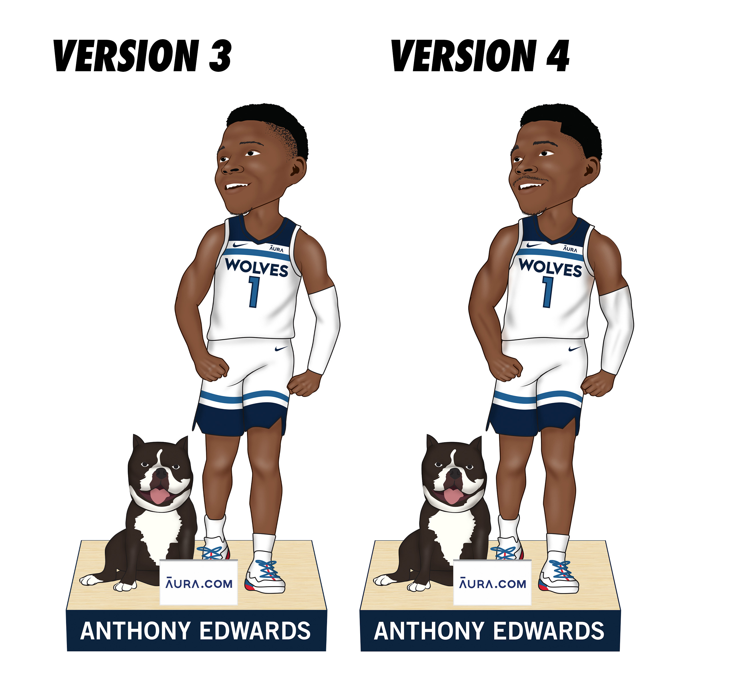 Here's how the Anthony Edwards and Ant Jr. bobblehead got made | NBA.com