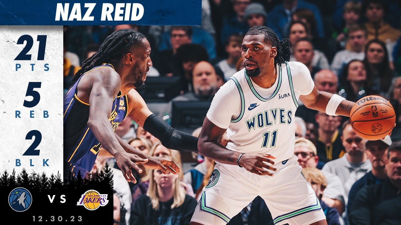 Naz Reid With 21 Points In Win Over Los Angeles Lakers | 12.30.23